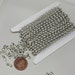 32 Ft Spool of Rhodium Plated BIG Ball Chain 3.2mm With 10 - Etsy