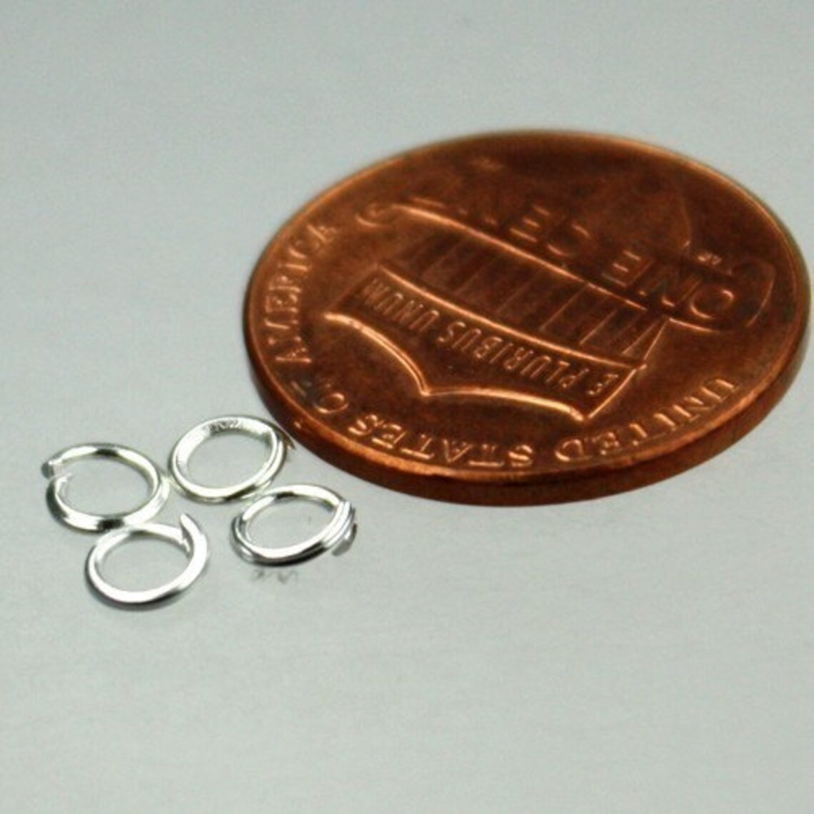 4mm Jump Rings 500 Pcs of Sterling Silver Plated Jump Rings / | Etsy