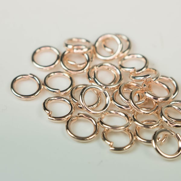 Rose Gold Jump Rings - Etsy