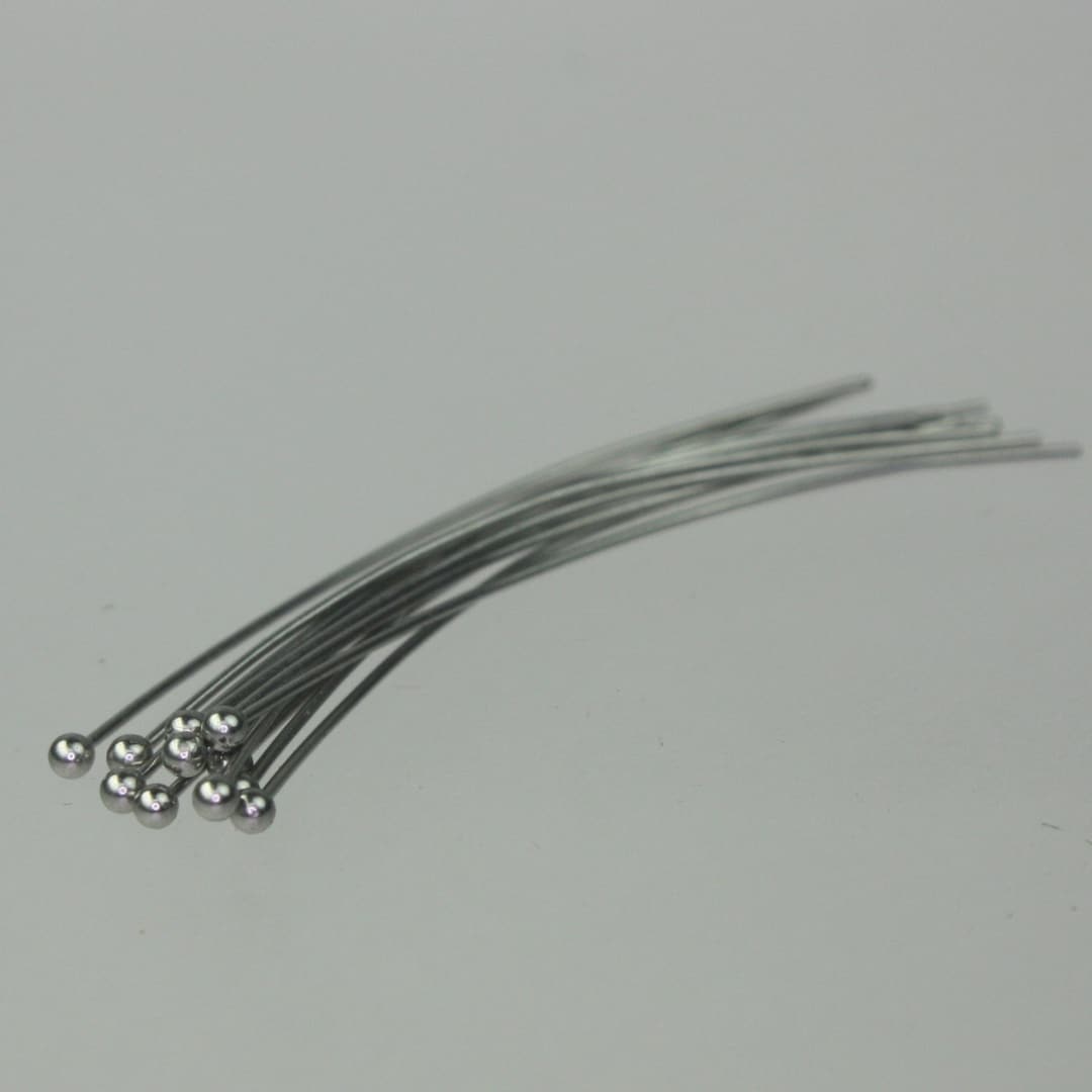 20pcs Stainless Steel Ball Headpins - 22G, 2 Inch - Etsy