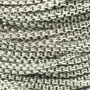 New 10 Ft Stainless Steel 316L SQUARE ROLO Chain - 2.0mm - Bulk Chain ...