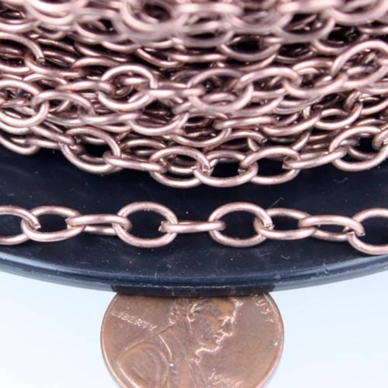 Antique Copper Chain Bulk Chain 10 Ft of Big Chunky Cable | Etsy