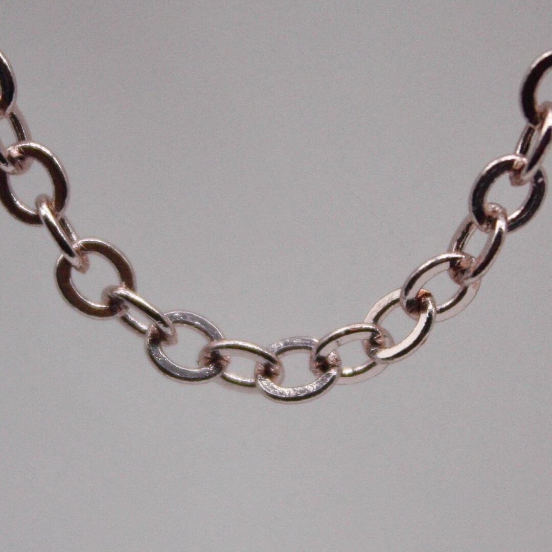100 Ft Non Tarnish Big Chunky Flat Chain - Rose Gold Plated Flat Cable ...