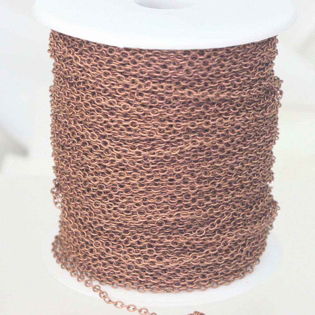 300 Feet of Antique Copper Chain Bulk Chain Antique Copper - Etsy