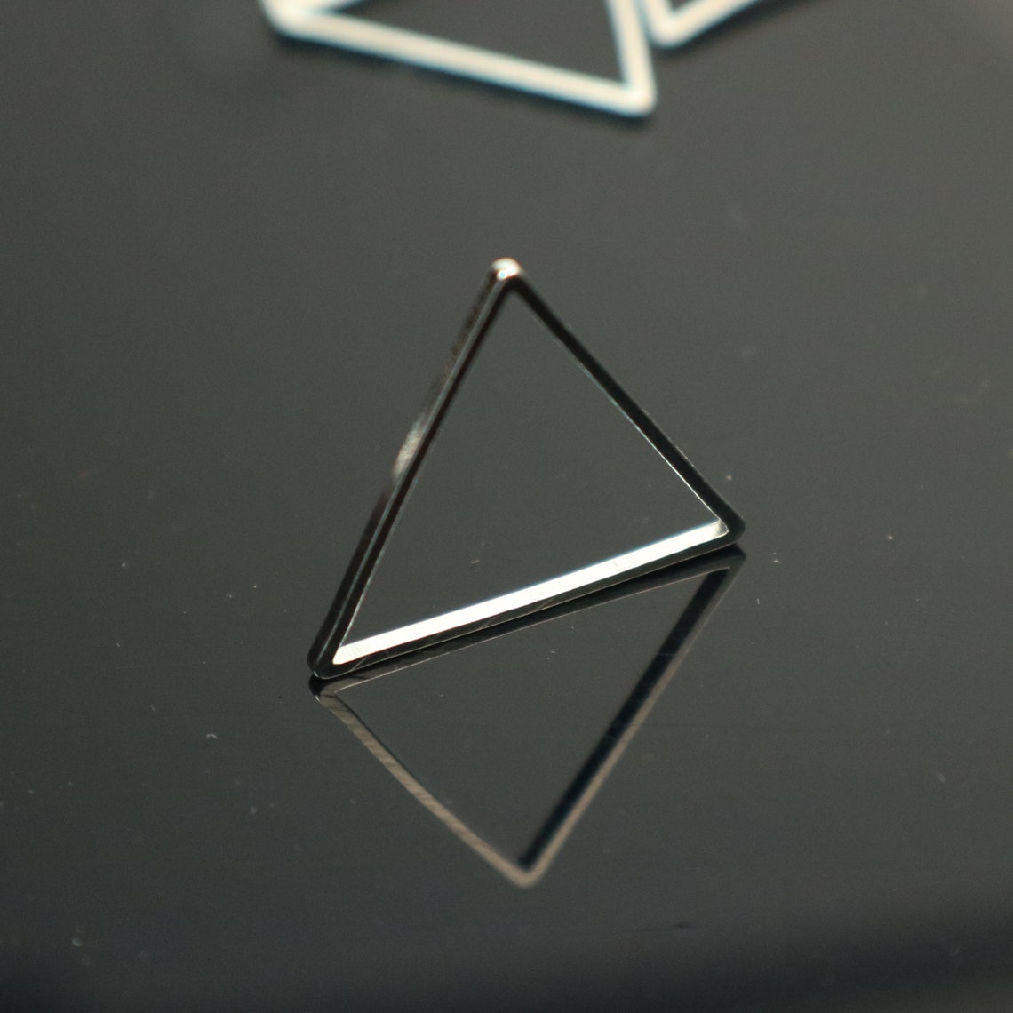 25 Pcs Sterling Silver Plated Triangle Links 20mm X 1.0mm | Etsy