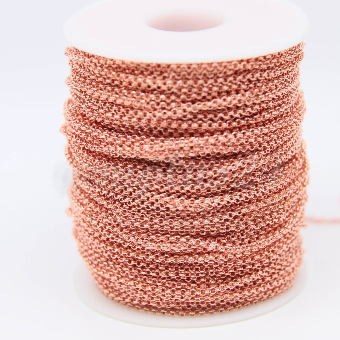 3/10/32/50/100 Feet Anti-tarnishing Coating 24K Bright Copper Plated ...