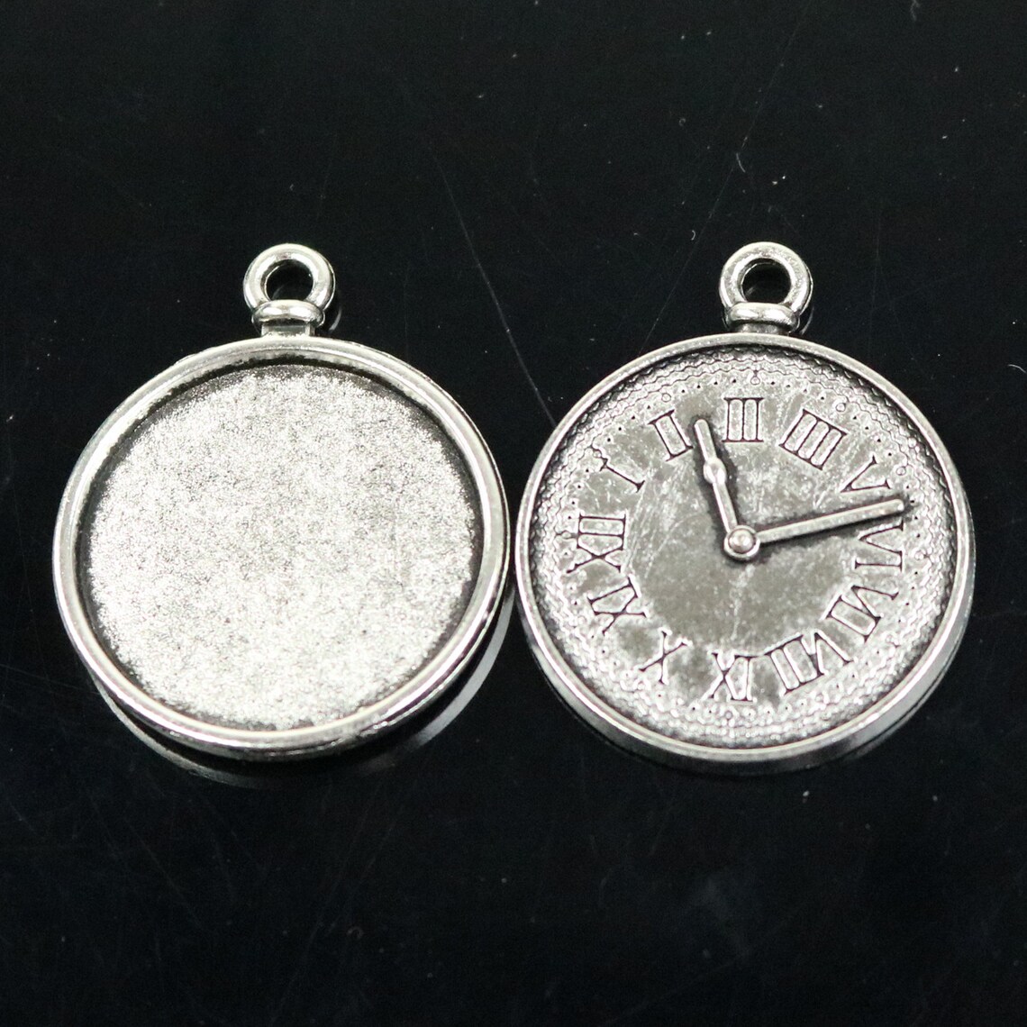 Pendant TIME Bezels With GLASS Magnifying Domes Cabochon 5 | Etsy