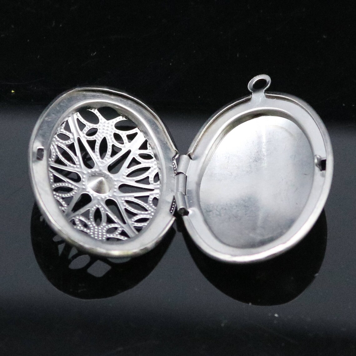 1/5/10/25 Pcs STAINLESS STEEL Filigree Big Oval Round Circle | Etsy