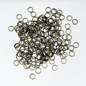 500 Pcs of Antique Brass Finished Split Rings - 6mm - Etsy
