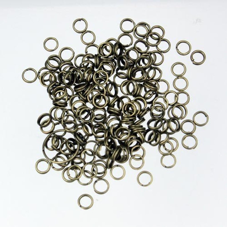 500 Pcs of Antique Brass Finished Split Rings 6mm - Etsy