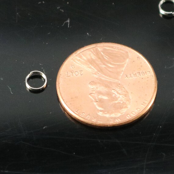 4mm Stainless Steel Split Rings Thin Split Ring Surgical | Etsy
