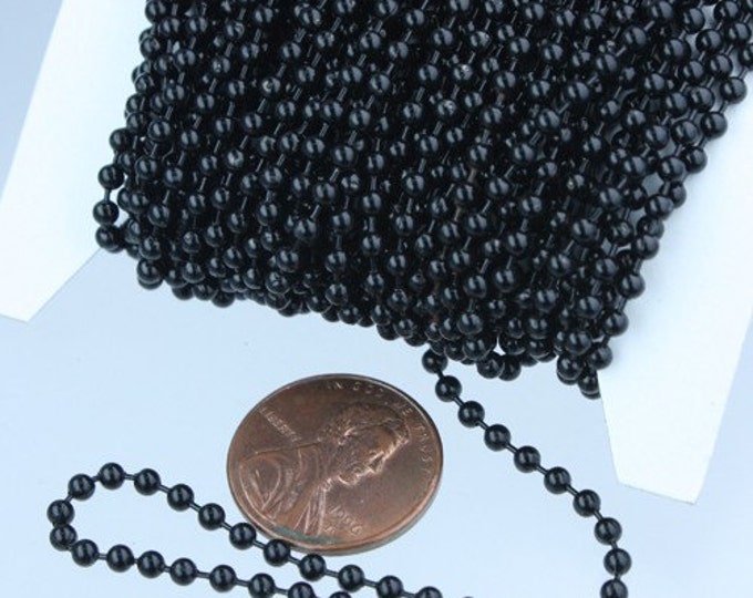 27.5 Long Ball Chain,100pcs Black Ball Chain Necklace With Connectors,2 ...