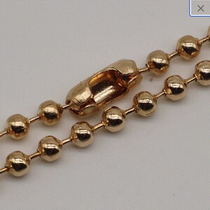 24 Inch Homemade Ready to Wear Big Ball Chain NECKLACE - 3.2mm Ball ...