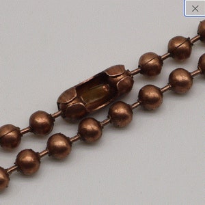 24 Inch Homemade Ready to Wear Big Ball Chain NECKLACE - 3.2mm Ball ...