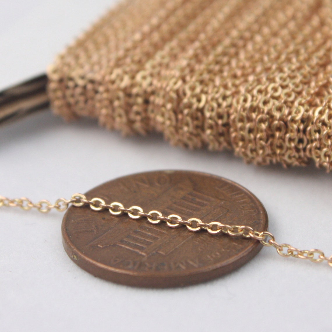 RAW Brass Chain Bulk Chain 10 Ft of Tiny Flat Soldered - Etsy