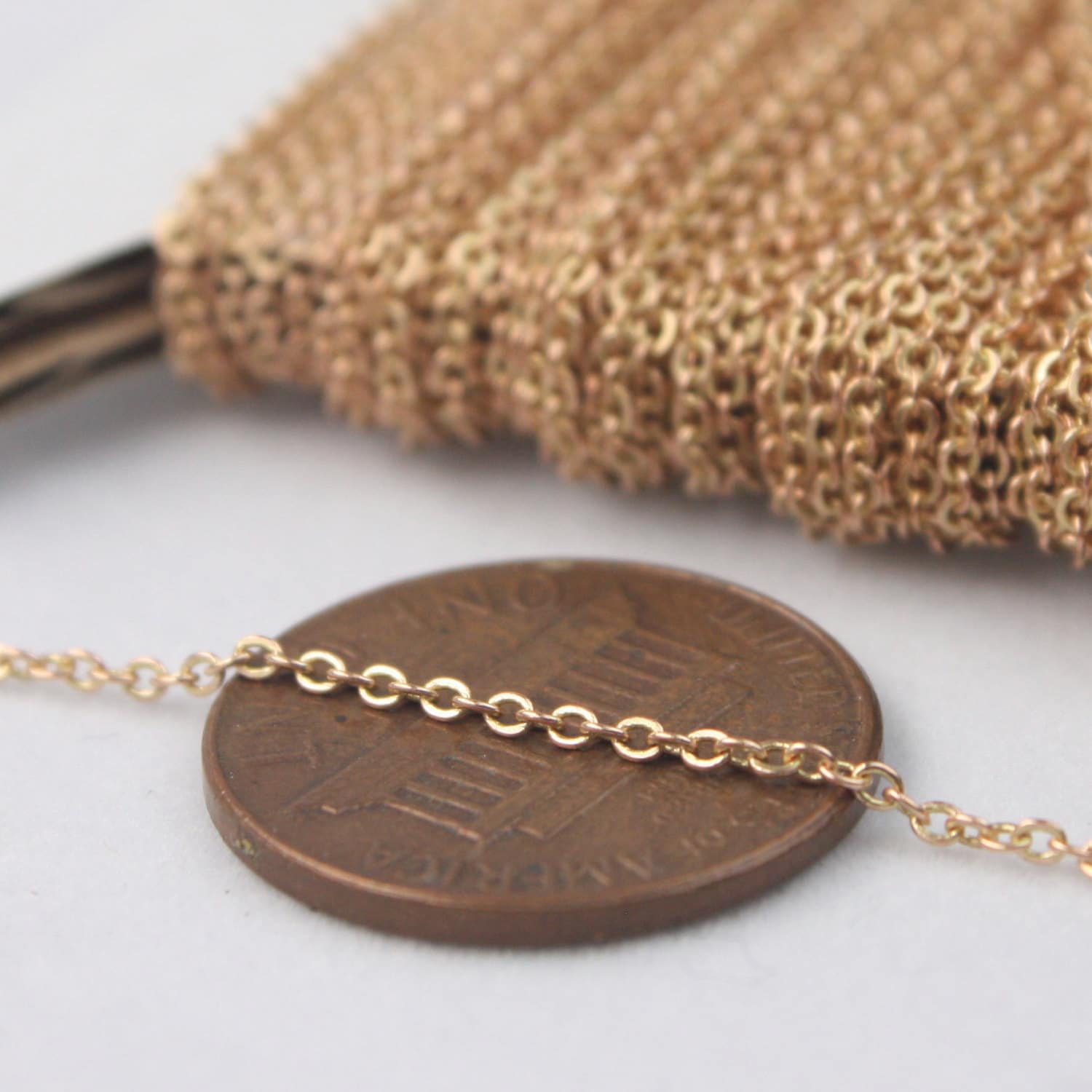 RAW Brass Chain Bulk Chain 10 Ft of Tiny Flat Soldered - Etsy