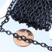 12 Ft. of Black Finished Big Cable Chain 5.7x3.9mm-1.0mm - Etsy