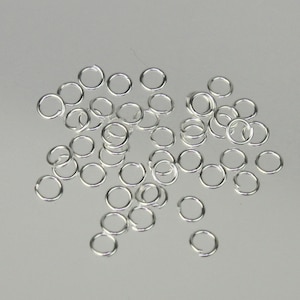3mm Jump Rings, 200 Sterling Silver Plated Jump Rings Jumprings Open ...
