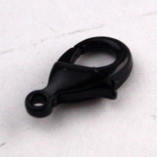 25 Pcs of Lobster Claw Clasp 12x7mm BLACK LOB12B | Etsy