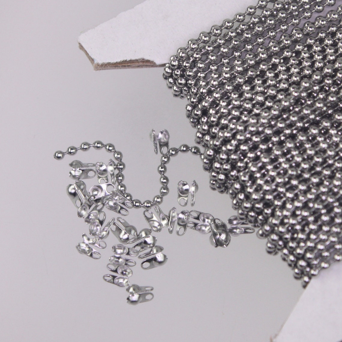 100 Feet Stainless Steel BALL Chain 1.5mm Ball Size With - Etsy