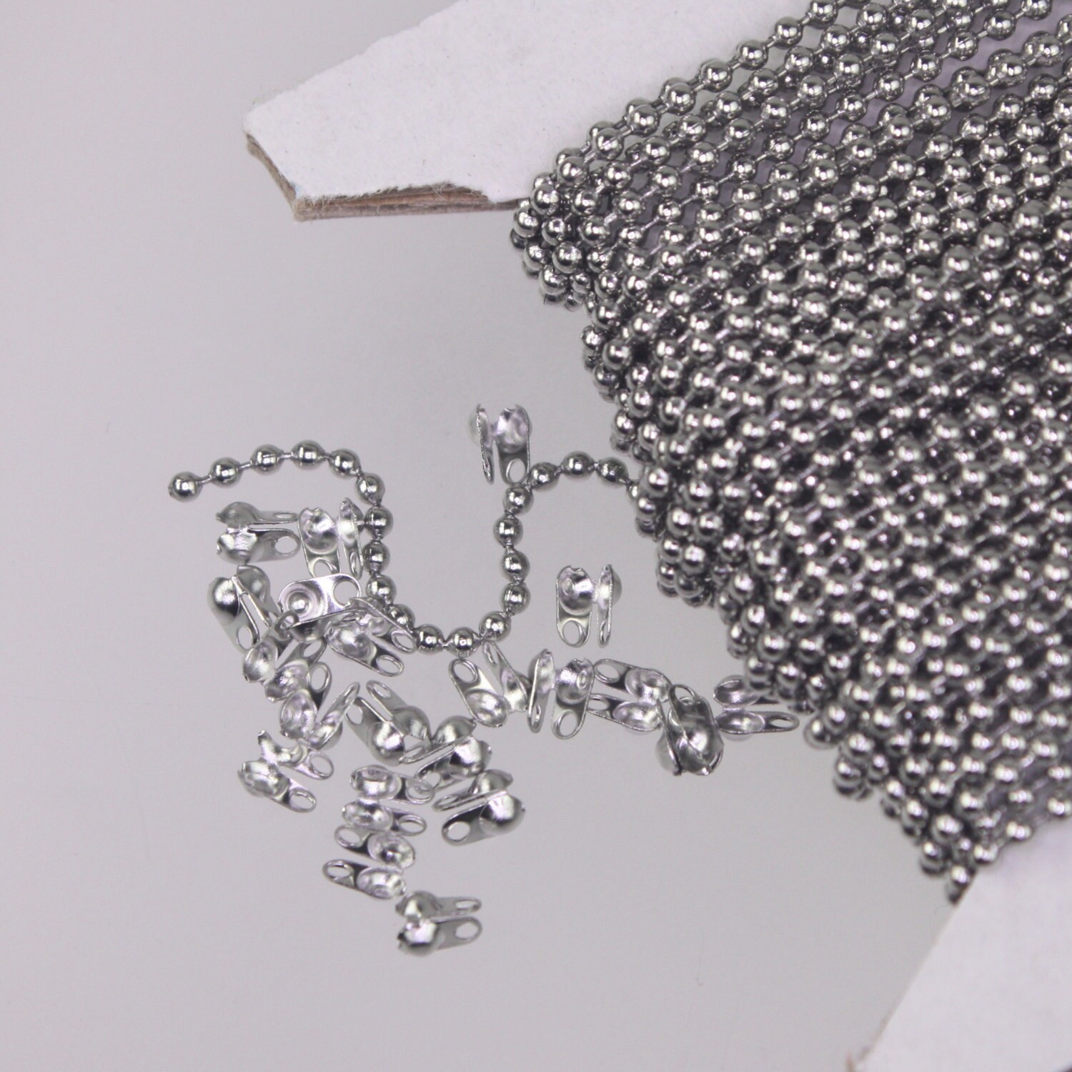 100 Feet Stainless Steel BALL Chain 1.5mm Ball Size With - Etsy