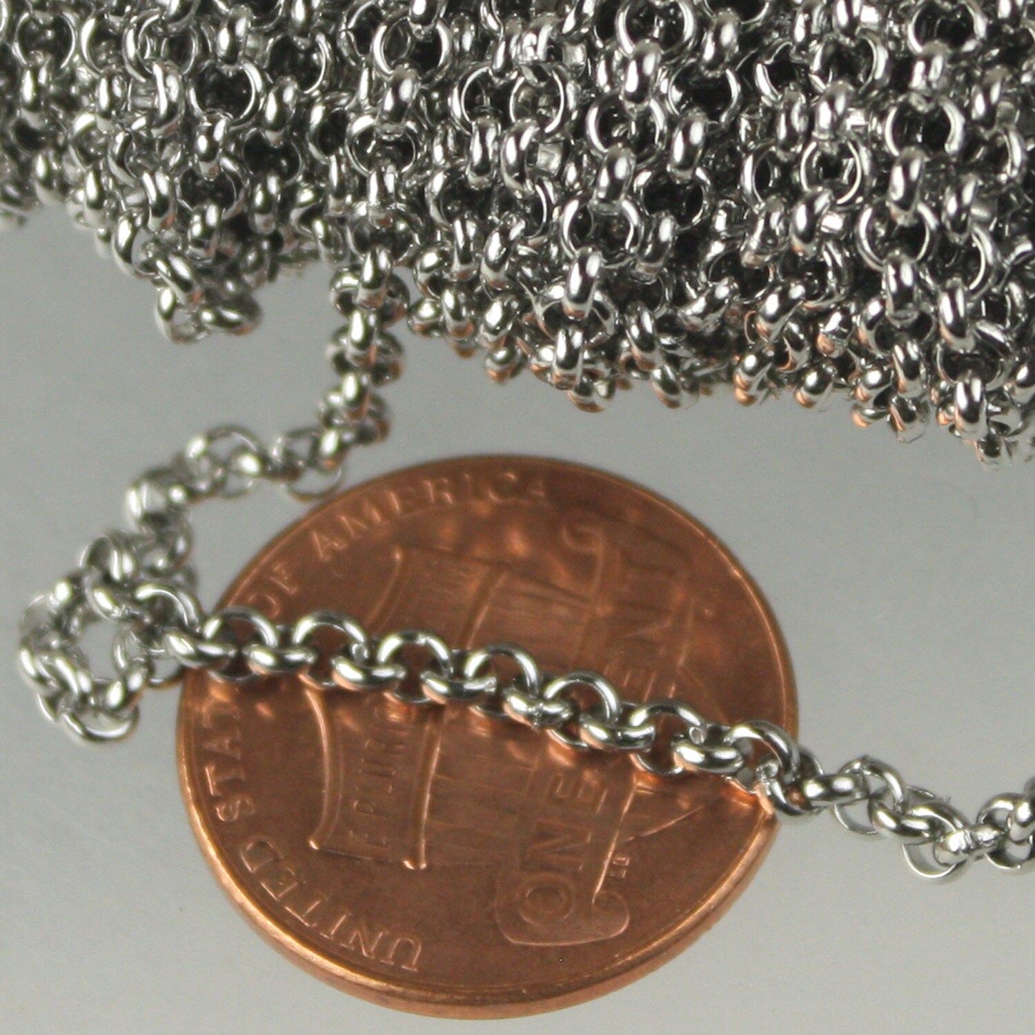 3 feet Stainless Steel ROLO chain Surgical 316L Sturdy Rolo | Etsy