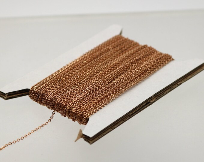 Faceted Soldered Flat Cable Chain Raw Brass Chain Solder Tiny Chain 0. ...