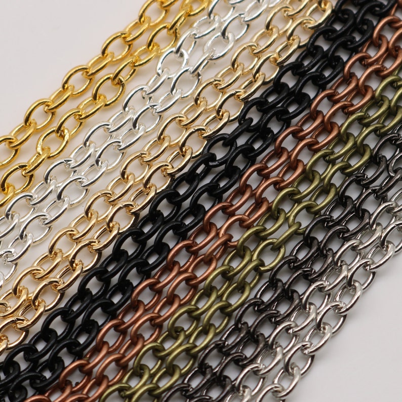 50 pcs of Ready to wear Chunky Cable Chain Necklace 60cm | Etsy