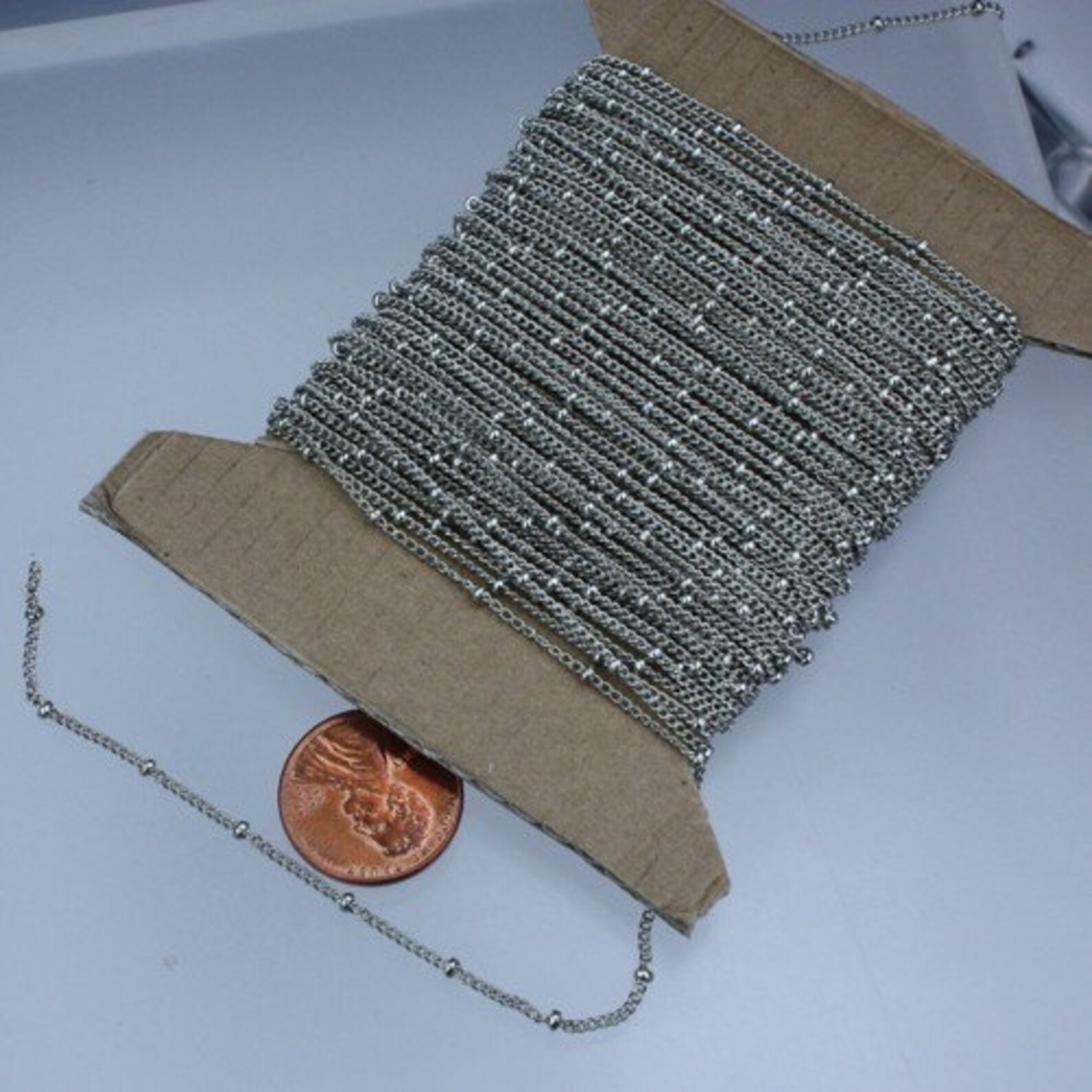 10 Ft Spool of Antique Silver Finished Rhodium Plated - Etsy