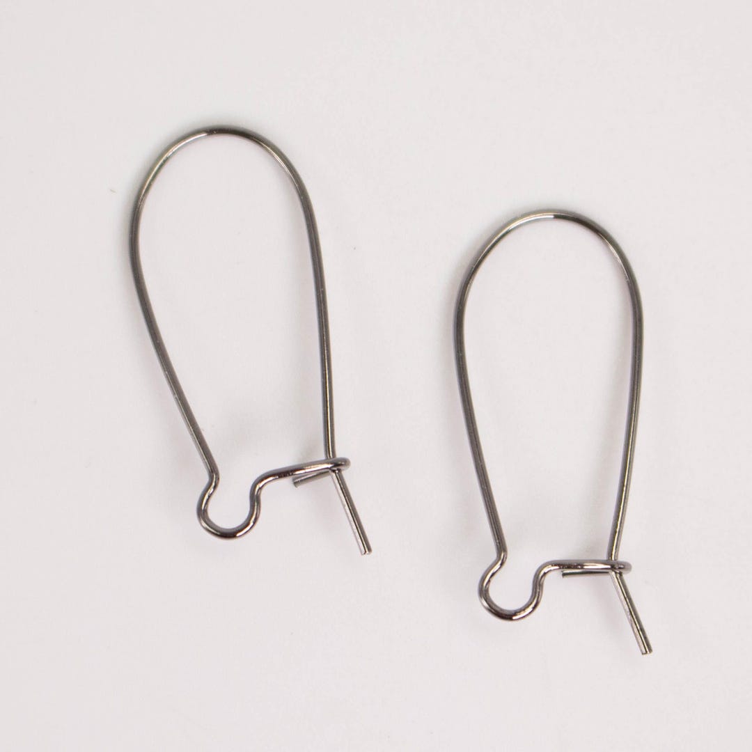 20 Pcs of Gunmetal Finished Kidney Earwire 35x15mm - Etsy