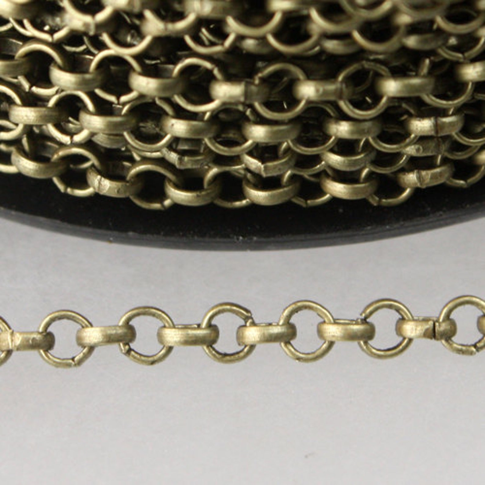 Antique Brass Rolo Chain Bulk Chain 32 Ft of Rolo Bronze - Etsy