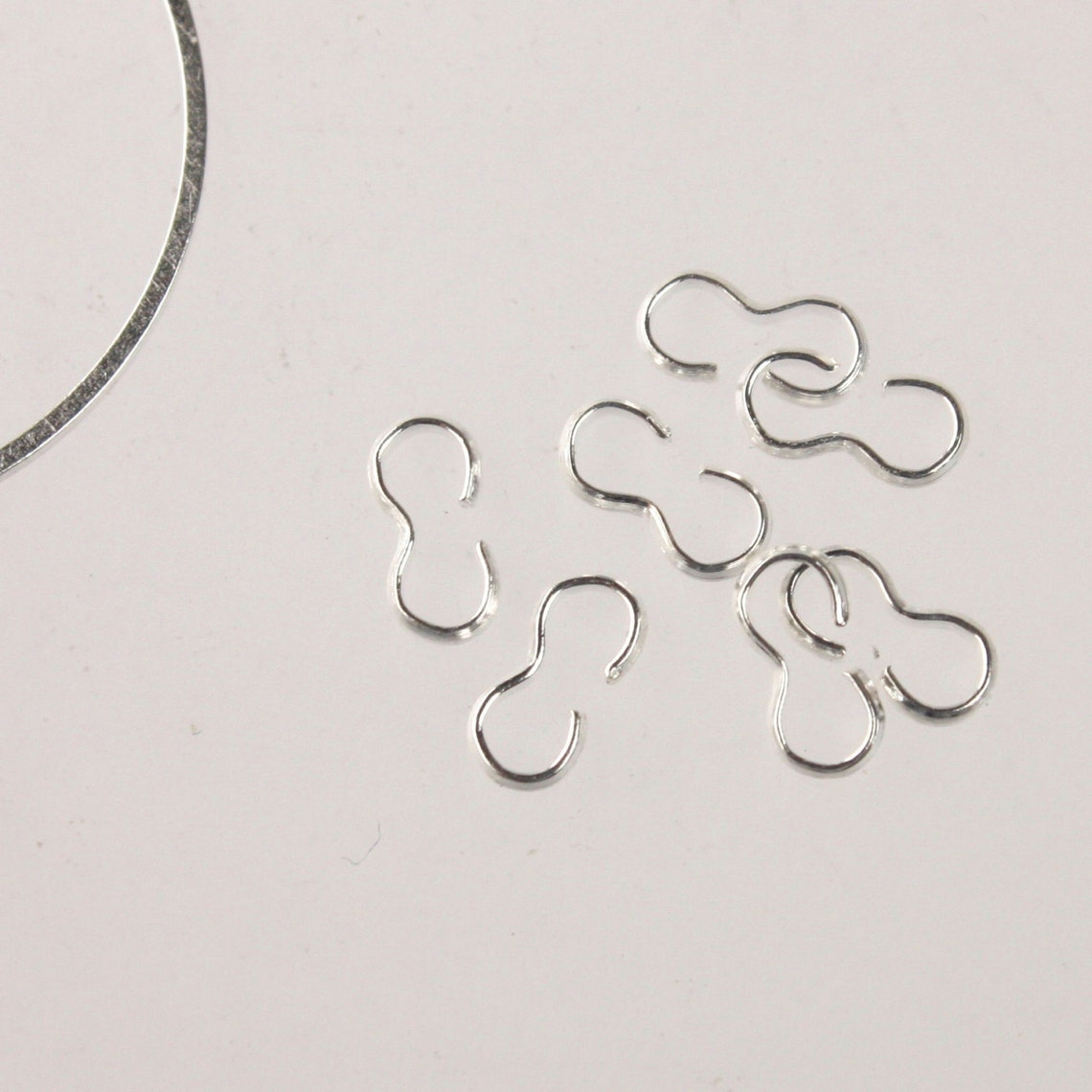 50 Silver Plated 3 Shape Connector Link - 8x4mm - Etsy