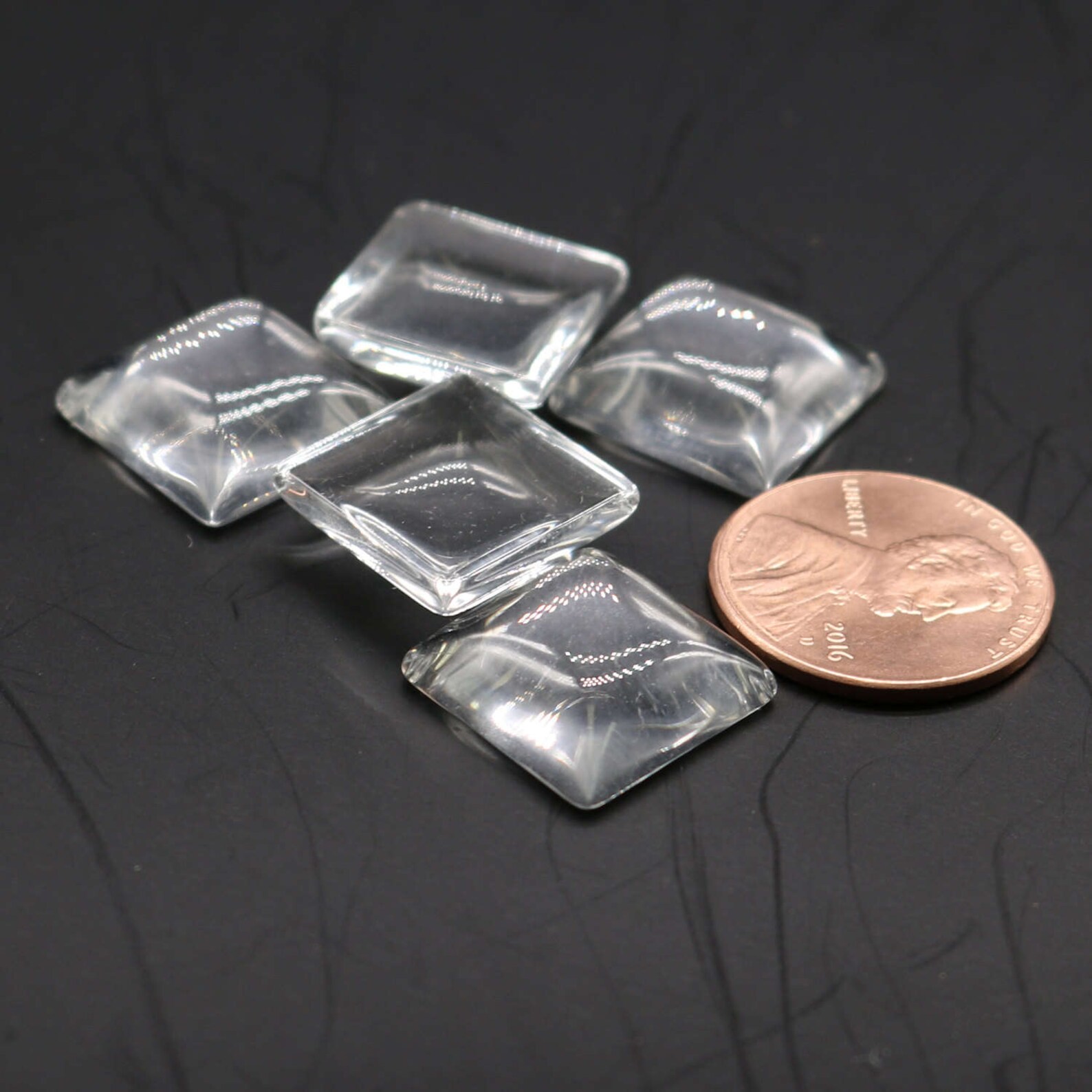 SQUARE Bezel With 15mmx15mm GLASS Magnifying Domes Cabochon - Etsy