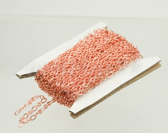 Stainless Steel Flat Cable Chain Oval Link Jewelry Making You - Etsy