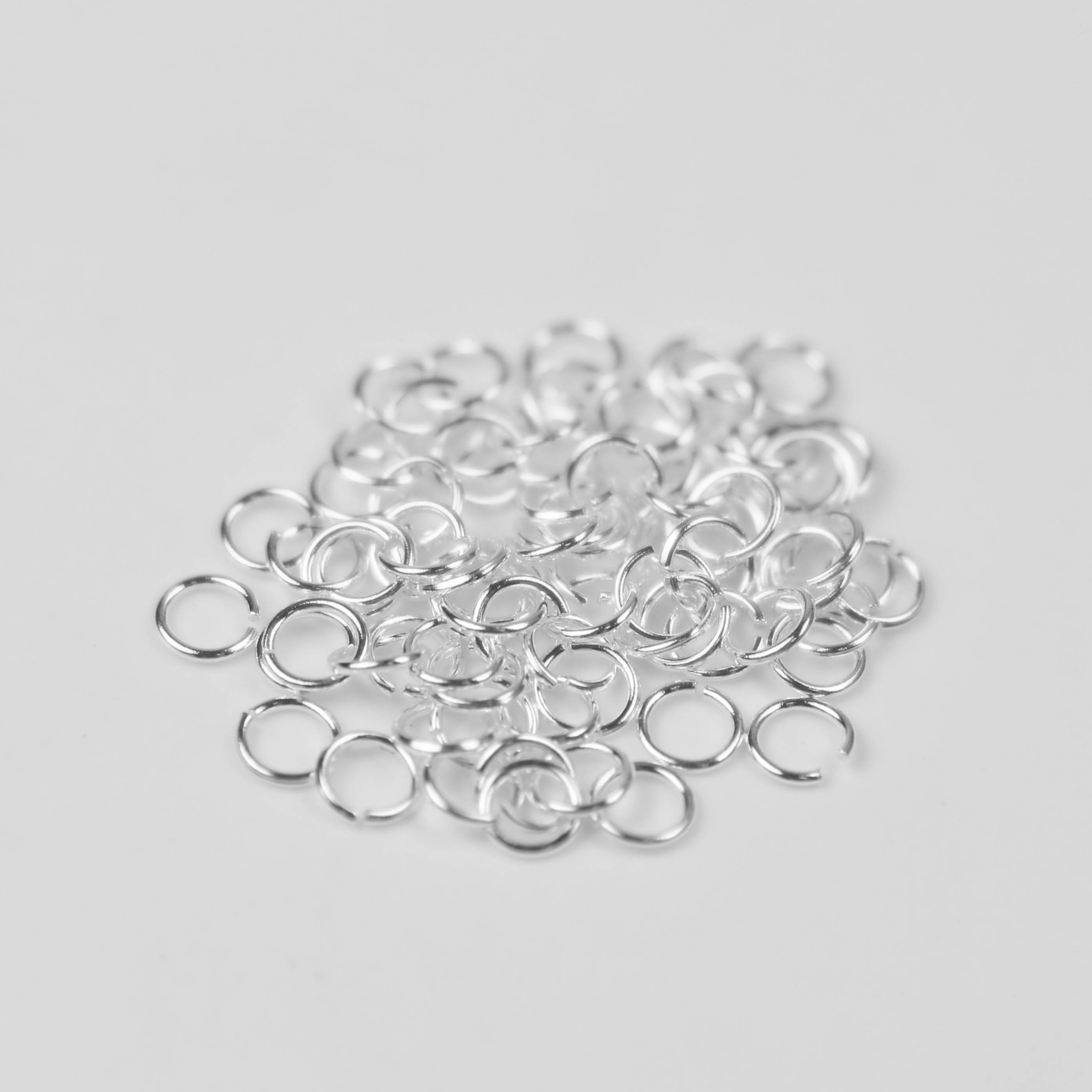 925 Pure Solid Sterling Silver Open Jump Ring - 3mm 26 Gauge 26G 0.4mm ...