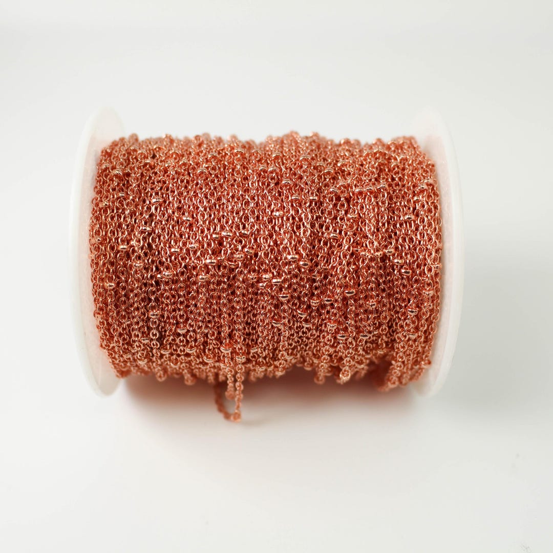 Anti Tarnish Coating Bright Copper Plated Satellite Cable BALL Chain ...