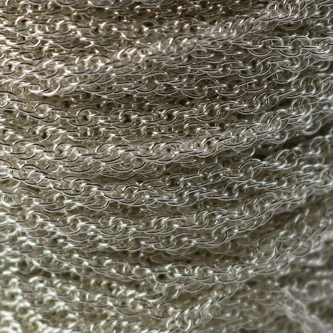 100 Ft Spool of Sterling Silver Plated SOLDERED ROPE Twisted Curb Chain ...