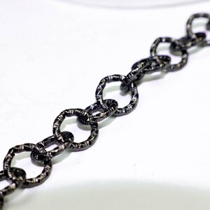 30 Ft Gunmetal Heavy Link Chunky Chain Bulk - 11mm 2mm Thickness ...