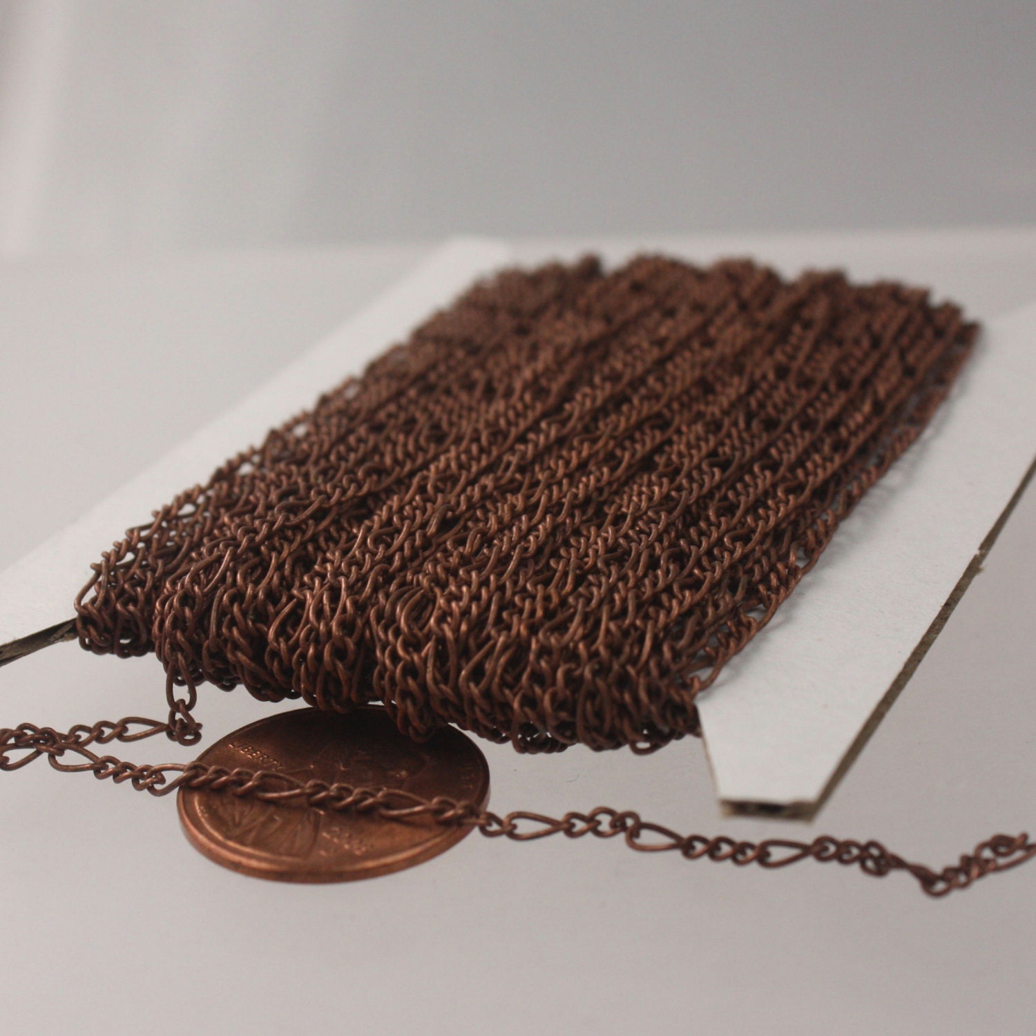 Antique Copper Chain Bulk Chain 32 Feet Spool of SOLDERED | Etsy