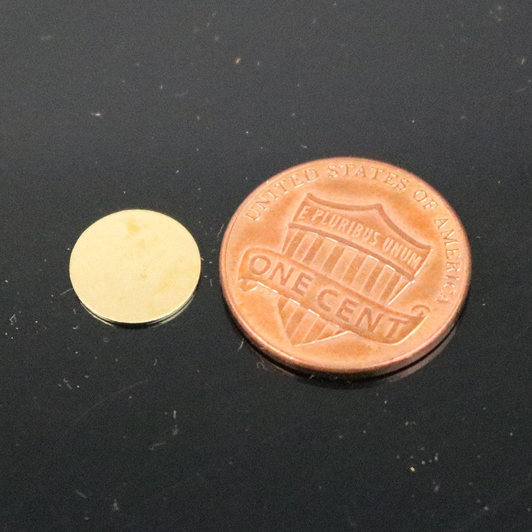 Raw Brass Stamping Blanks: 10mm Gold Color Discs 50 Pcs - Bulk Pack - Etsy