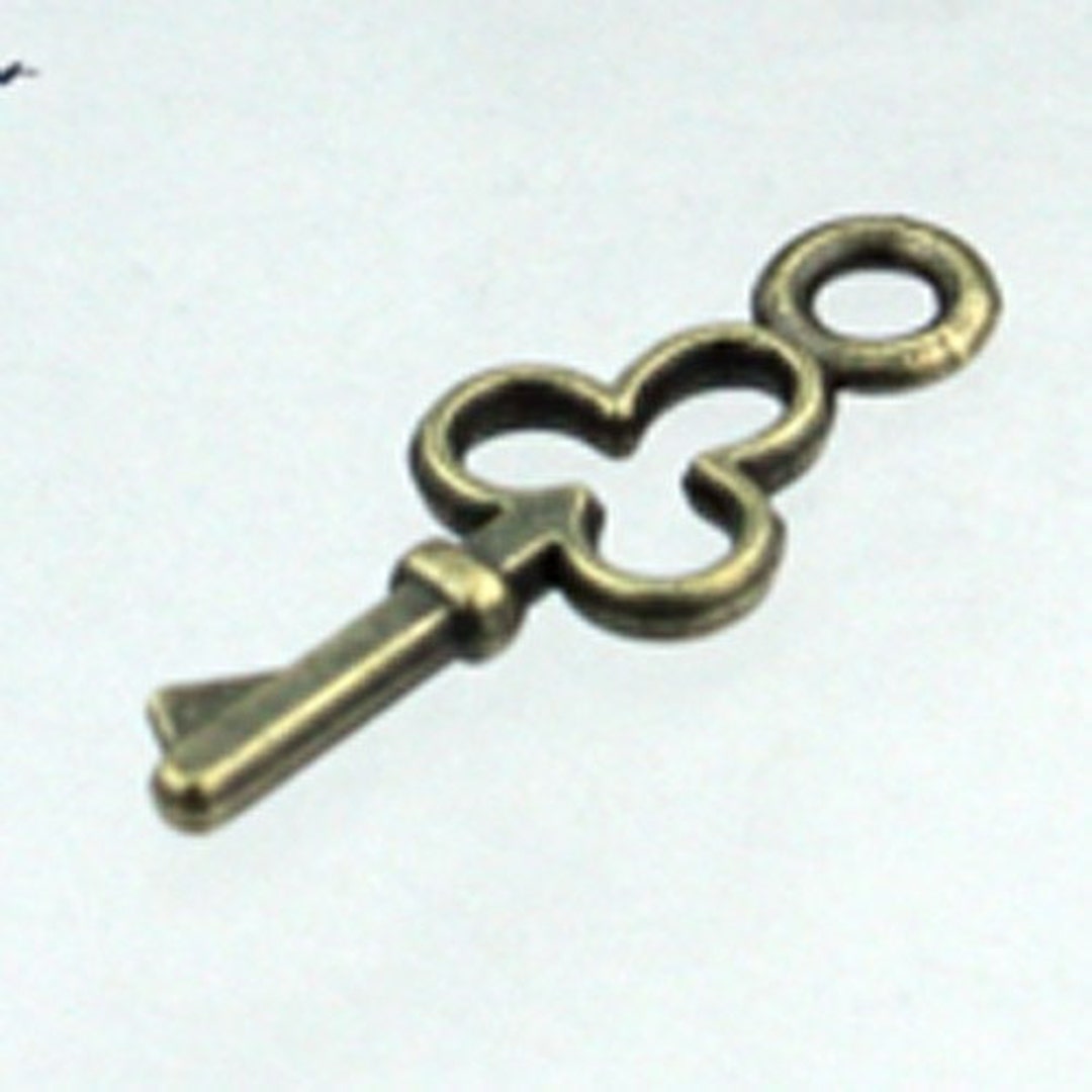 50 Pcs of Antiqued Brass Finished Key Charm Drop 16.8x6.8mm - Etsy