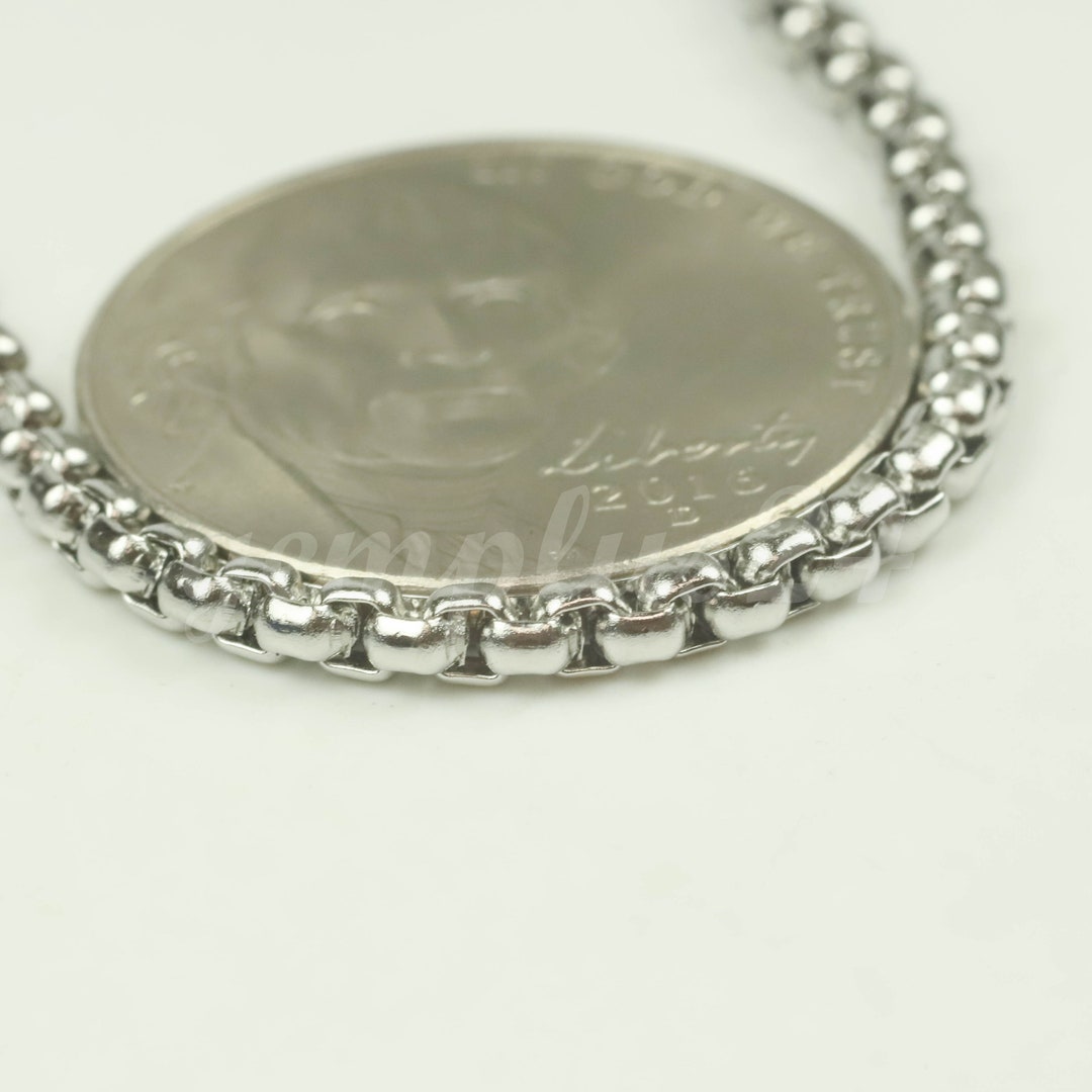 New 10 Feet Stainless Steel 316L SQUARE ROLO Chain - 2.5mm - Bulk Chain ...