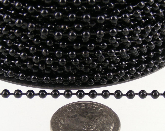 27.5 Long Ball Chain,100pcs Black Ball Chain Necklace With Connectors,2 ...