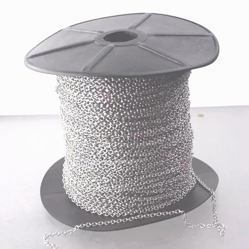 Surgical Stainless Steel Cable Chain: 1.95mm Soldered Link 10 Feet - Etsy