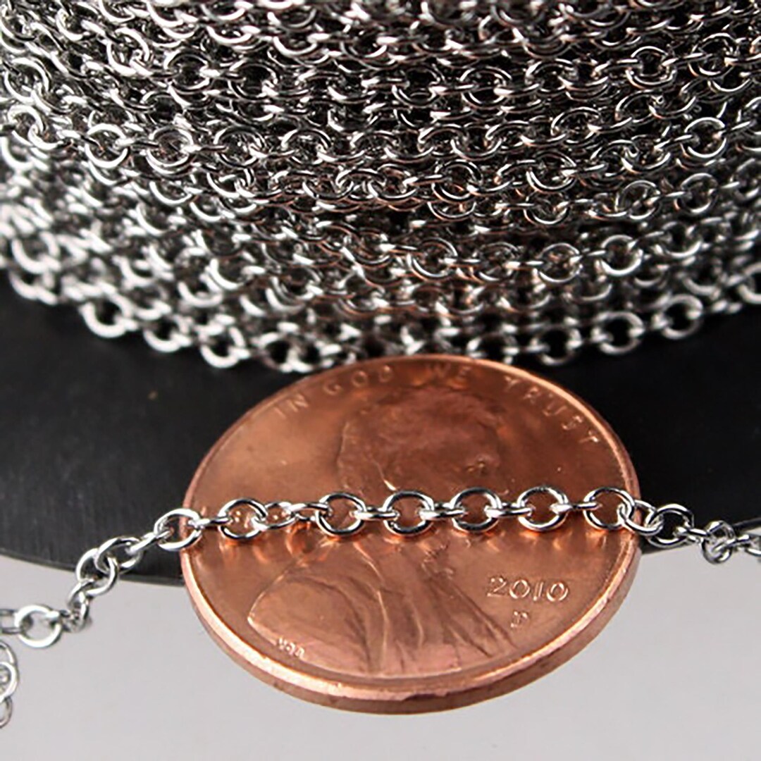 30 Ft Surgical Stainless Steel Cable Chain: 1.95mm Soldered Link - Etsy