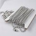 10 Ft Stainless Steel Chunky Ball Chain 3.2mm Ball Size With Free 5 Pcs ...
