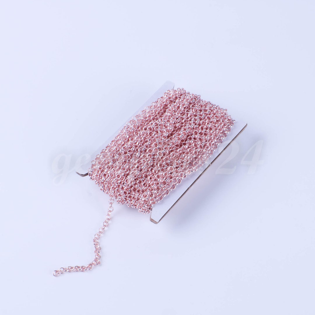 100 Feet TARNISH Resistant Tarnish FREE Anti Tarnished Rose Gold Plated ...