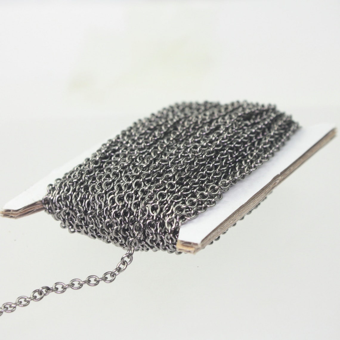 32 Feet Gunmetal SOLDERED Cable Chain - 3x3.5mm 21G Thickness Thick ...