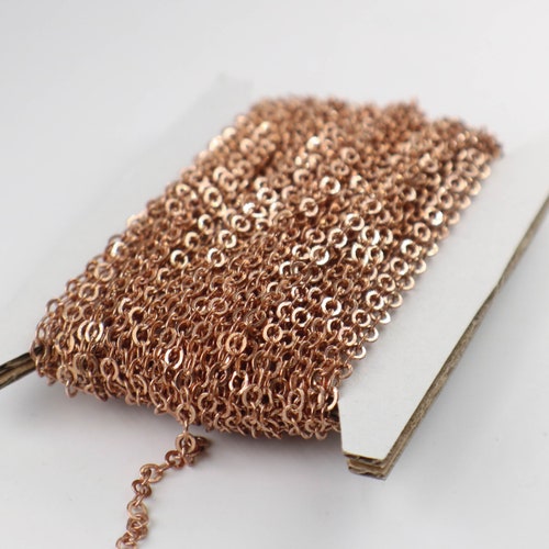 Raw COPPER Chain Bulk Chain 10 Ft of Tiny Round SOLDERED | Etsy