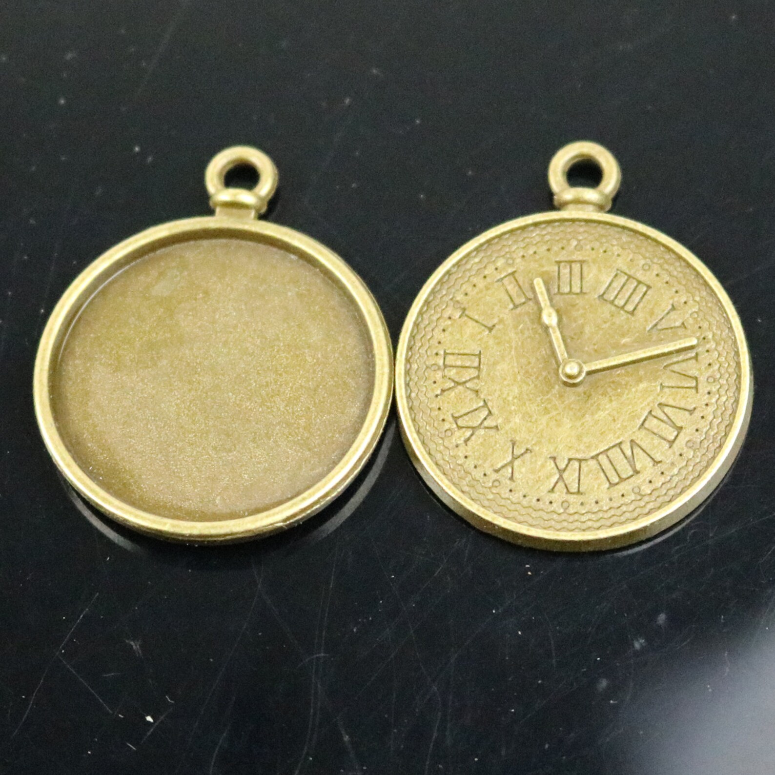 Pendant TIME Bezels With GLASS Magnifying Domes Cabochon 5 | Etsy